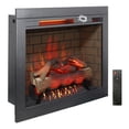28 inch Infrared Electric Fireplace with Removable Trim kit Insert ...