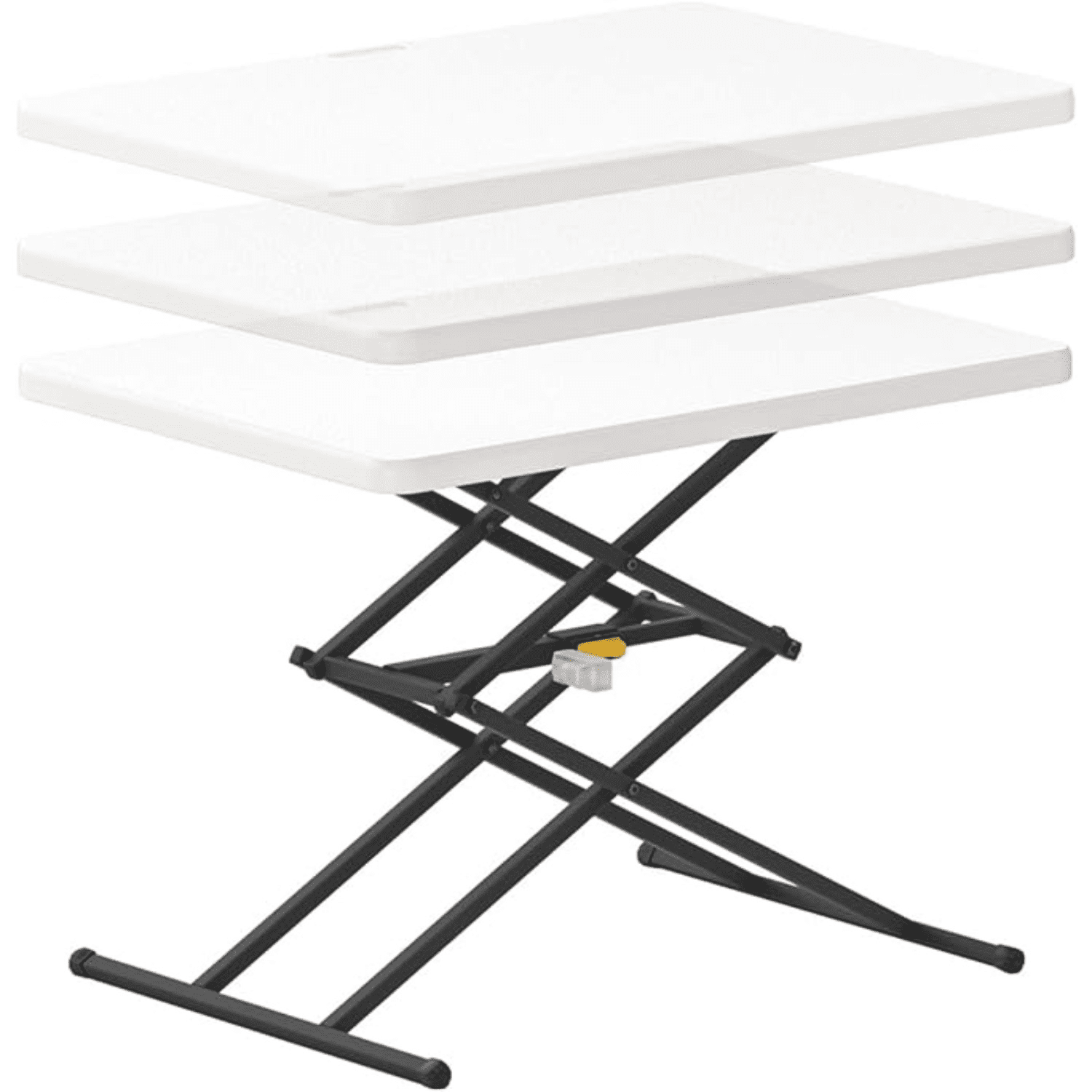 28 inch Quick Pop Up Table, One-Handed Height Adjustment, 3 Heights, No ...