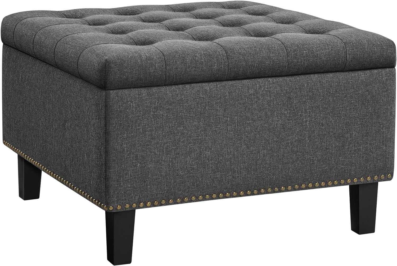 28-inch Entryway Ottoman Bench with Storage, Multipurpose Foot Rest ...