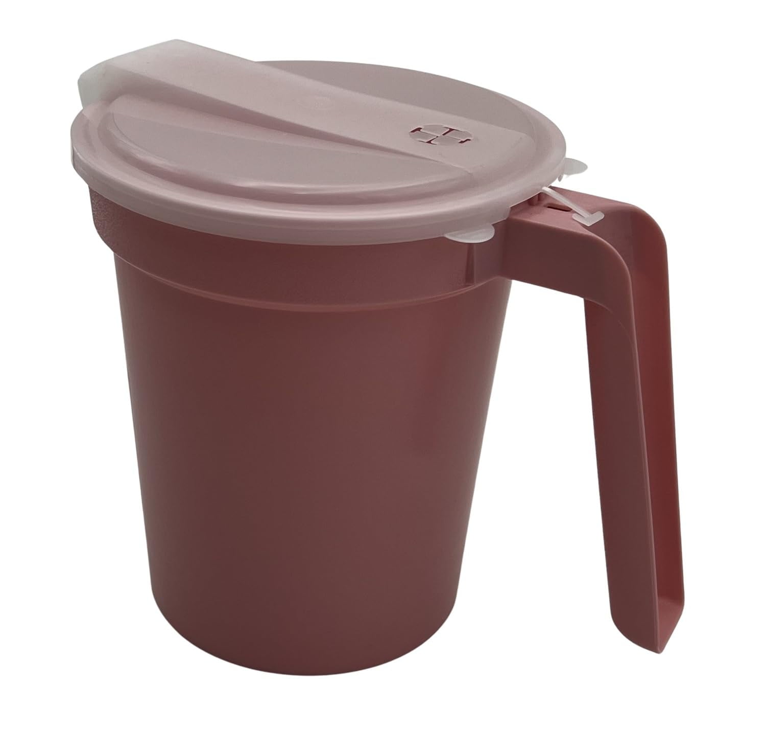 28 oz Water/Ice Pitcher with Translucent Lid with Straw Port, Rose, for ...