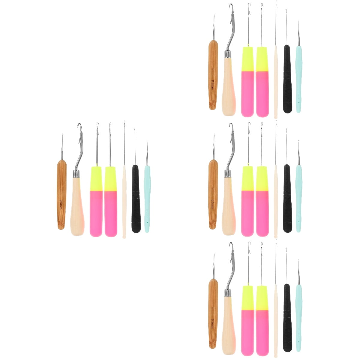 28 pcs Dreadlock Crochet Needles Reusable Hair Braid Tool Crochet ...