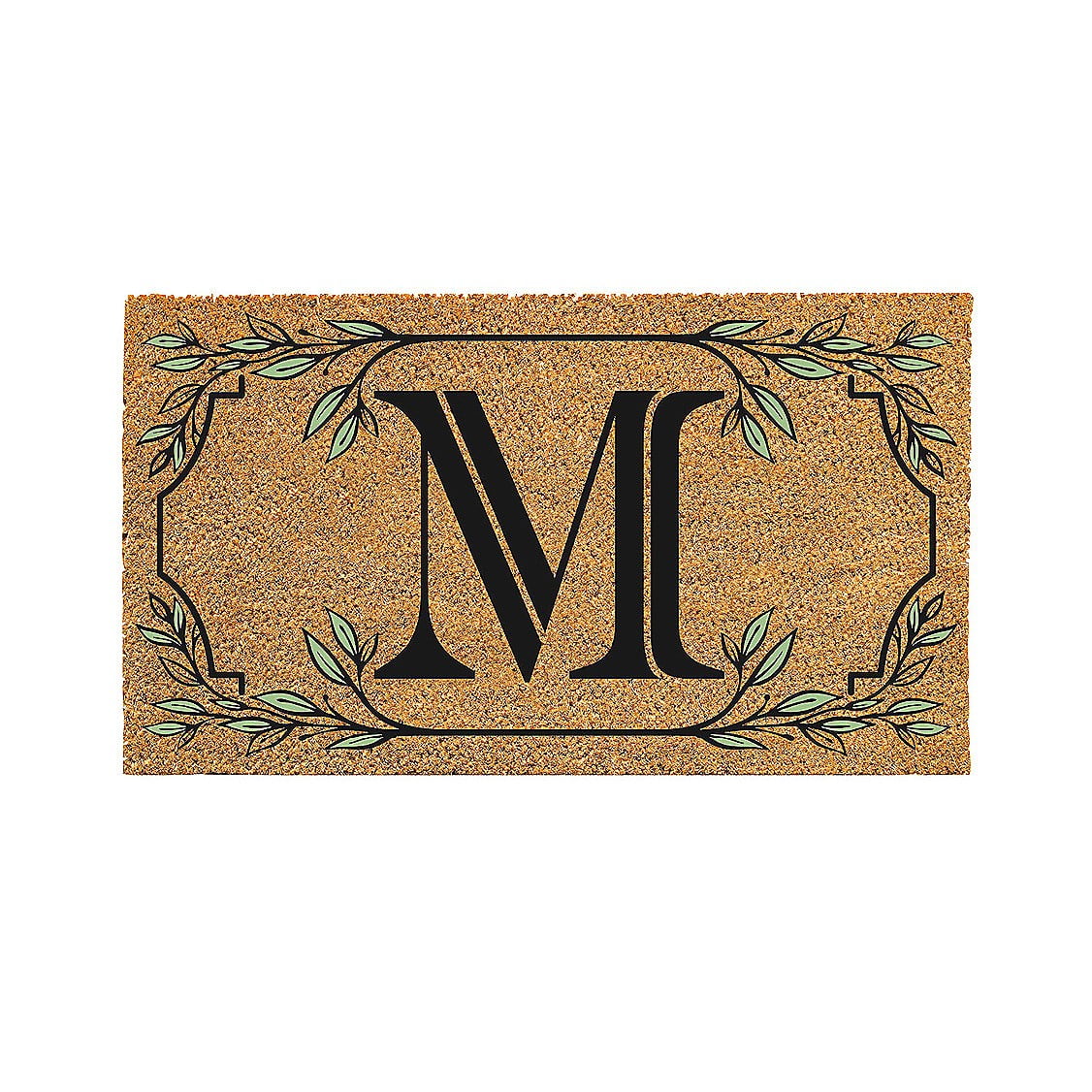 28" x 16" Monogram Coir Mat, Letter "M" - Walmart.com