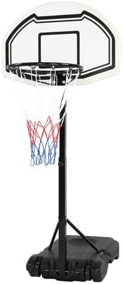 28" x 19" Backboard Adjustable Pool Basketball Hoop System Stand Kid ...