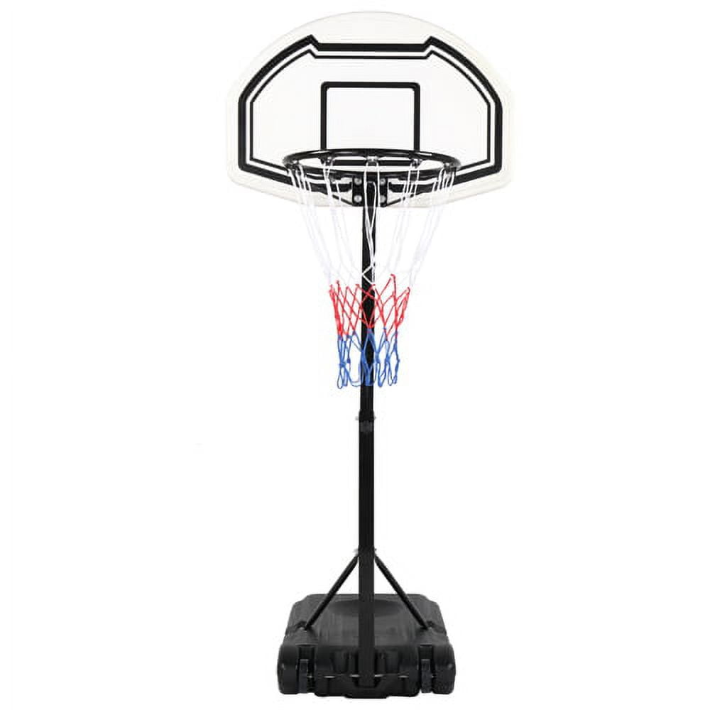 28" x 19" Backboard Adjustable Pool Basketball Hoop System Stand Kid ...