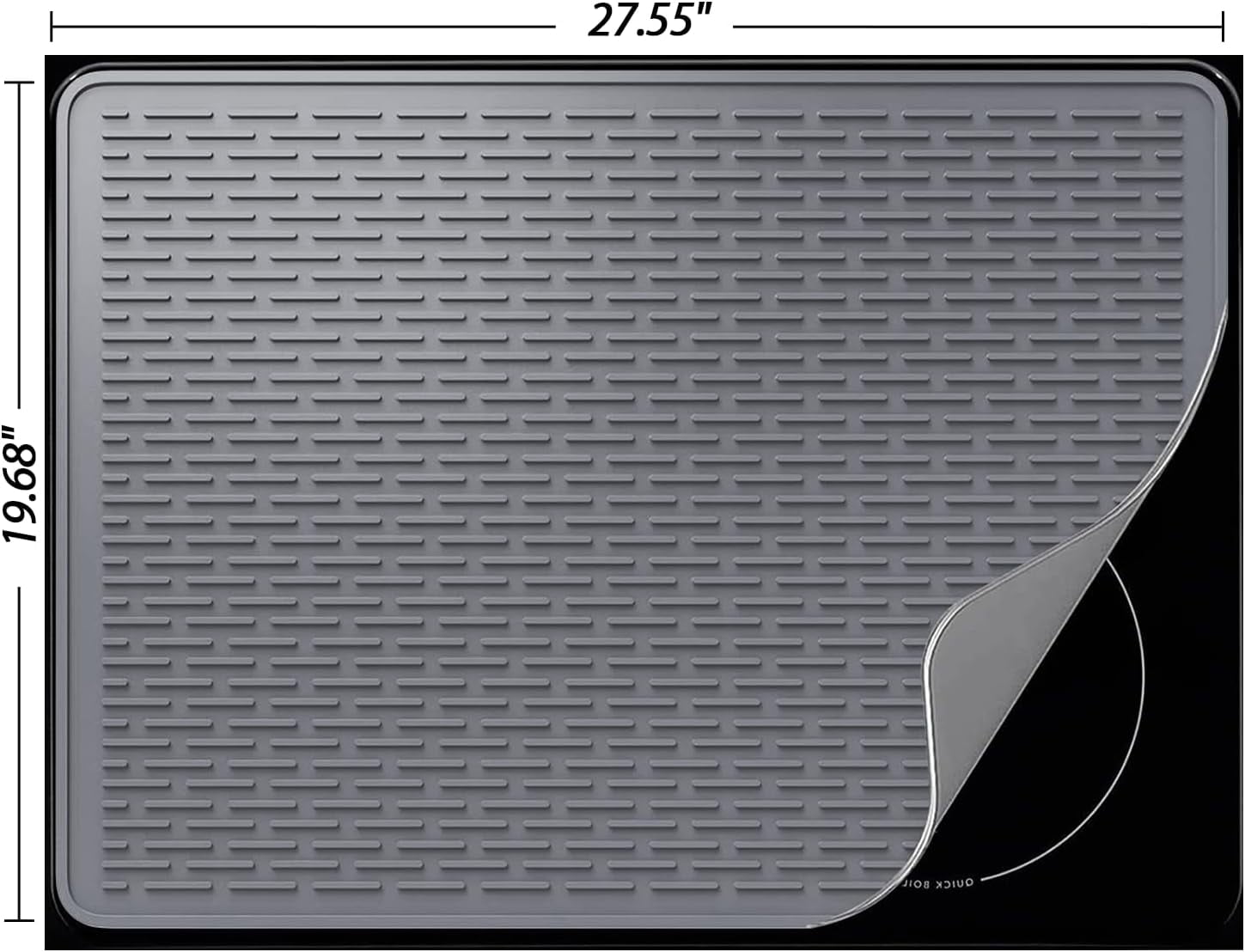 28 x 20in Glass Cooktop Protector, Electric Stove Top Cover, Ceramic ...