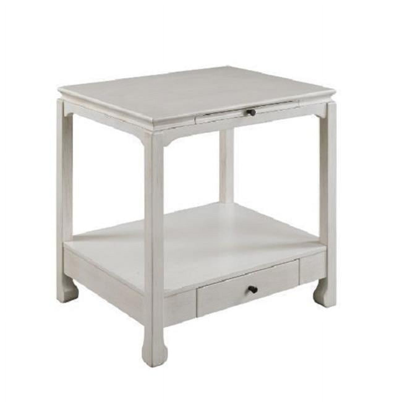 28 x 23 x 28 in. Seatlas Single Drawer Rectangle Accent Table, Antique ...