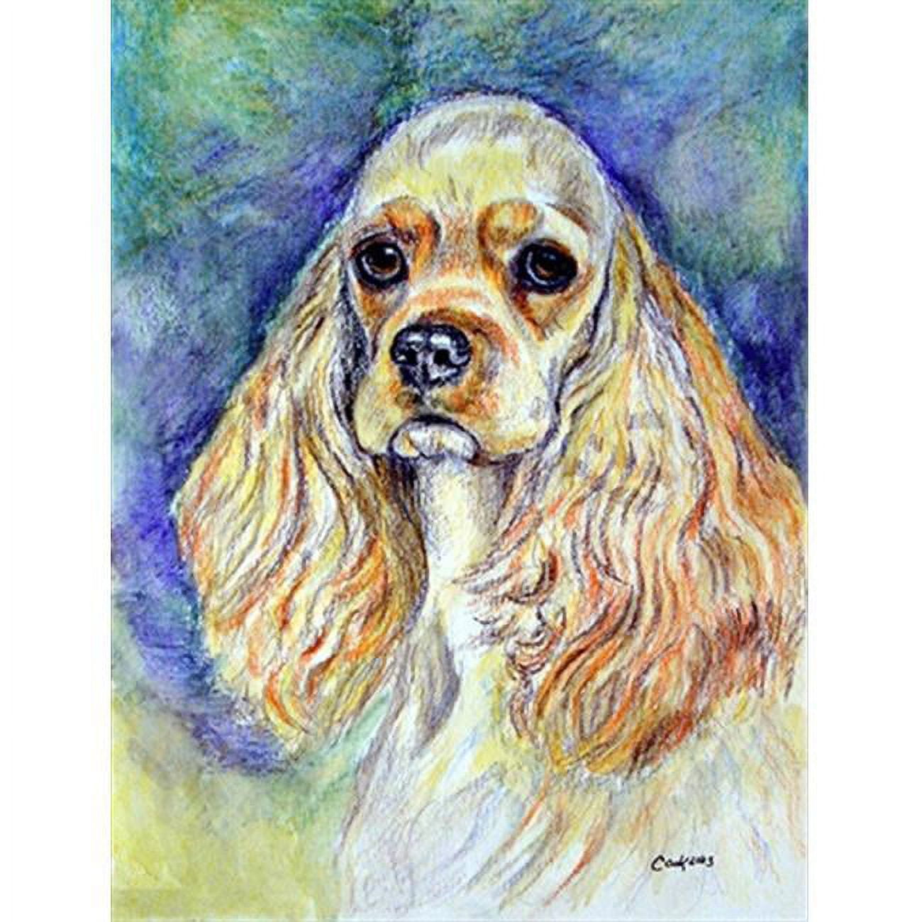 28 x 40 in. Blonde Tan Cocker Spaniel House Size Canvas Flag - Walmart.com