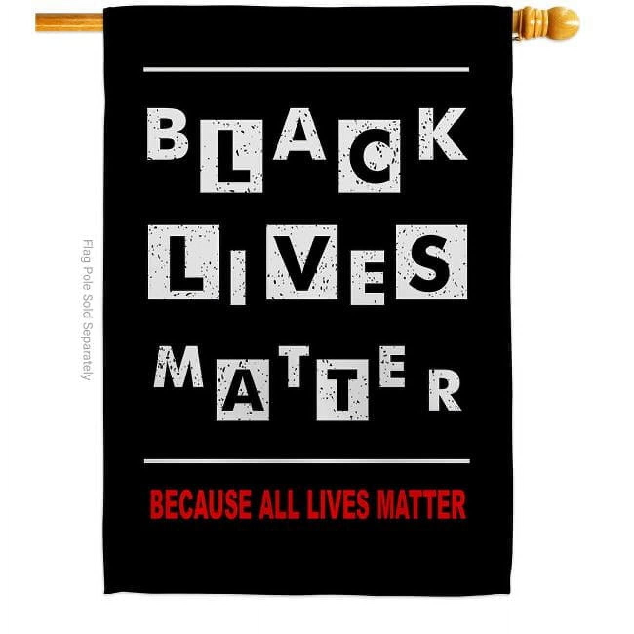 28 x 40 in. Justice for BLM Black History Lives Matter Double-Sided ...