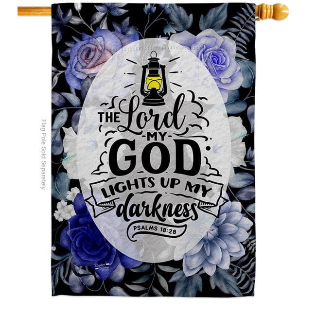 28 x 40 in. Lord My God Religious Bible Verses Double-Sided Vertical ...