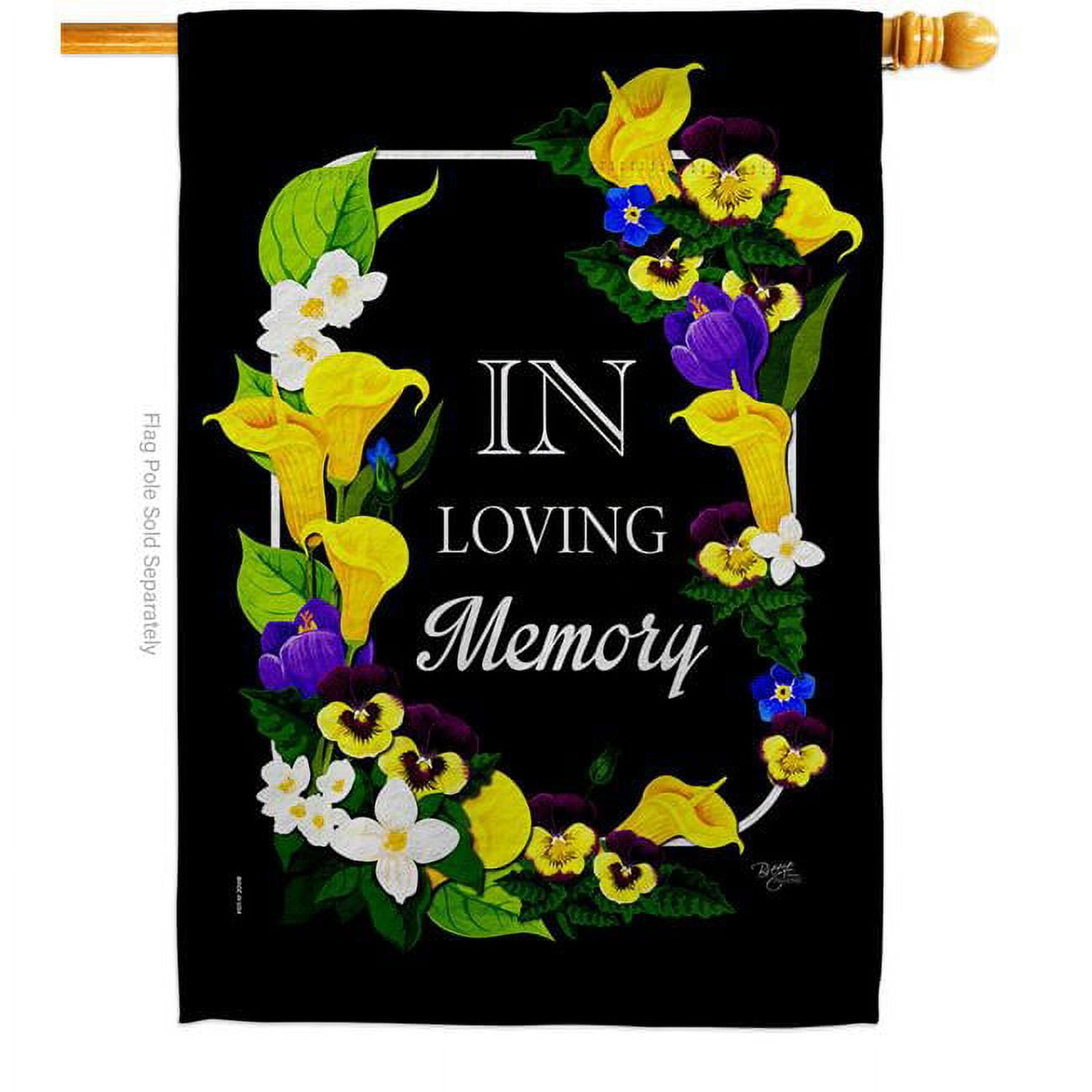 28 x 40 in. Loving Memory Sweet Life Sympathy Double-Sided Decorative ...