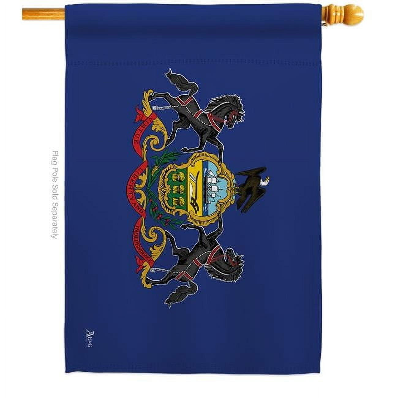 28 x 40 in. Pennsylvania American State House Flag with Double-Sided ...