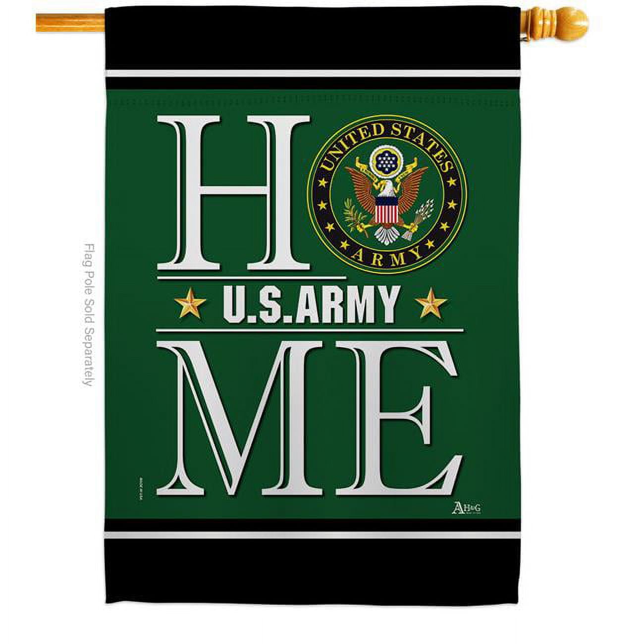 28 x 40 in. US Army Home House Flag with Armed Forces Double-Sided ...