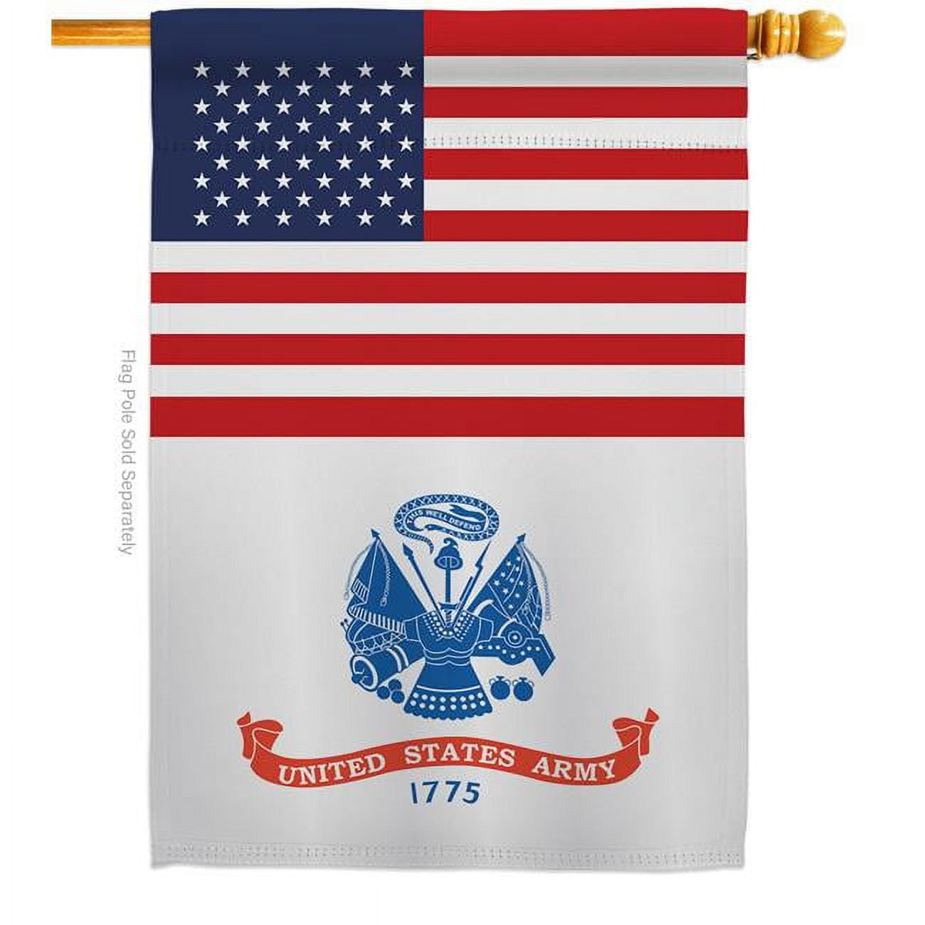 28 x 40 in. US Army House Flag with Armed Forces Double-Sided ...