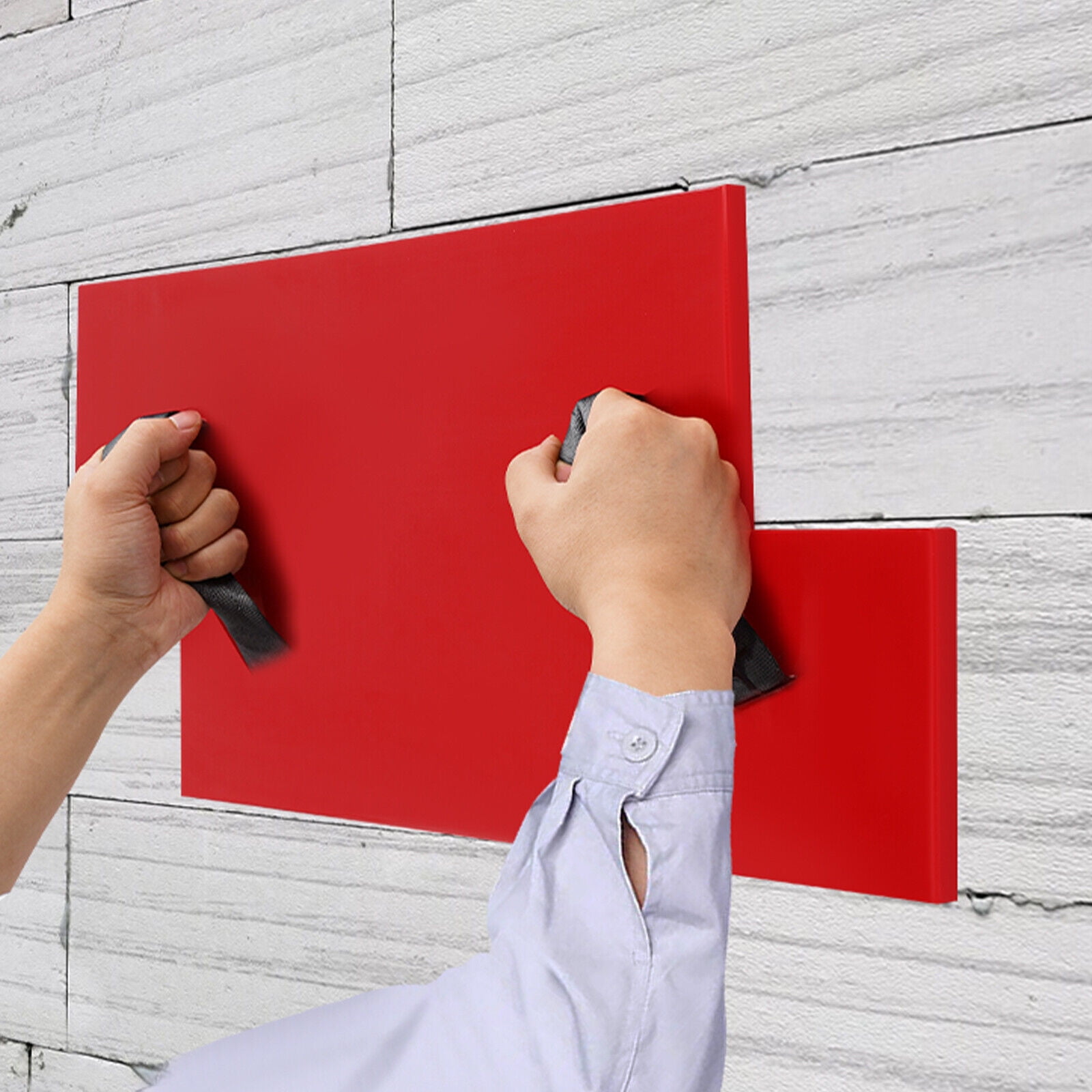 28"x11.8" Red Concrete Texturing Skin Concrete Stamps Mat Concrete ...