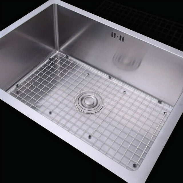 28"x16" Kitchen Bottom Sink Protector Grid Stainless Steel Drain Rack 3 ...