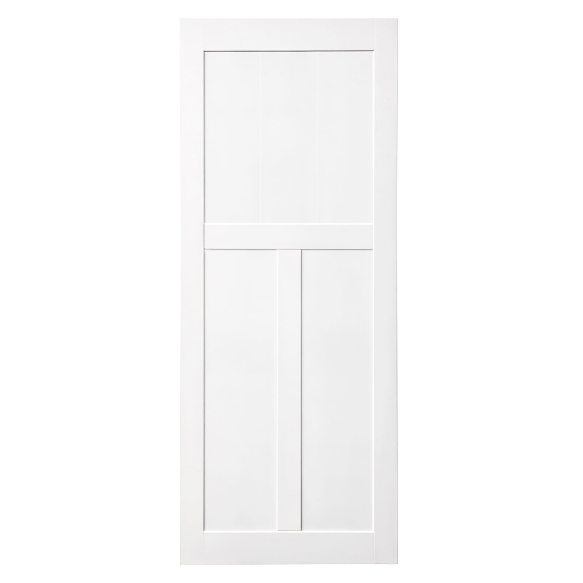 28"x84" "t" Style Primed Door - Diy Interior Modern Barn Waterproof ...