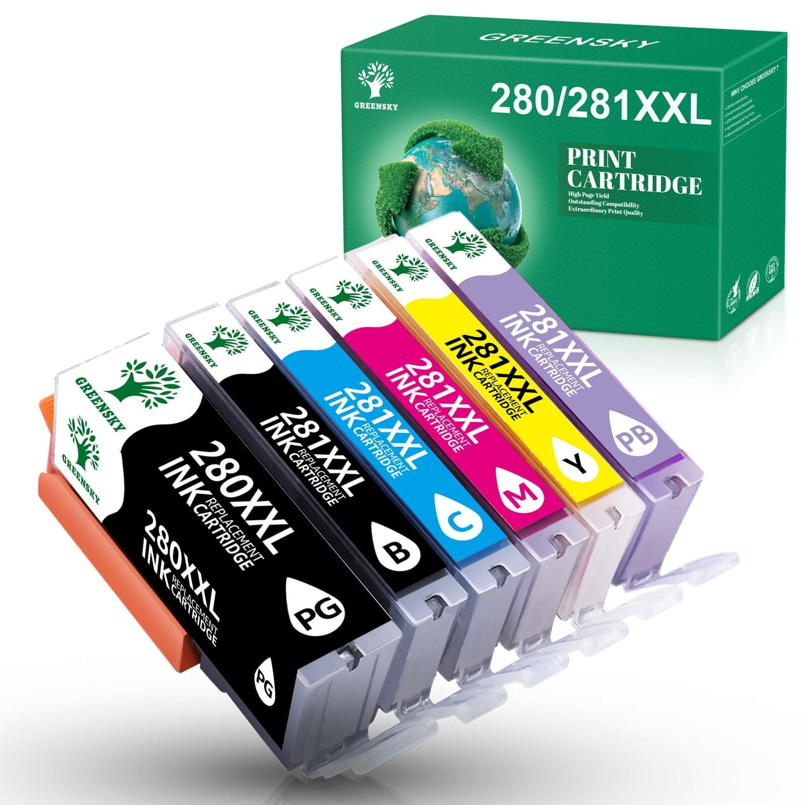 280 281 Ink Cartridges for Canon 280 281 XXL PGI 280XXL and CLI 281XXL ...