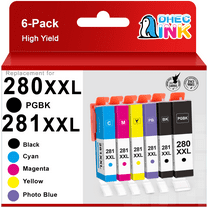 Canon 280 281 Ink Cartridge PGI-280XXL CLI-281XXL 5 Pack for TR8620 ...