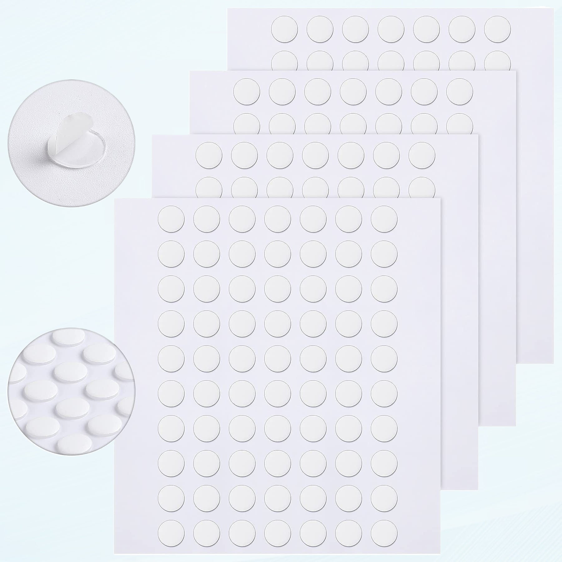 280 Pcs Adhesive Dot Adhesive Double Sided Putty Removable Round ...