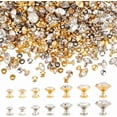 280 Sets 14 Style Iron Brass Double Cap Rivets Semi-Tublar Rivet with ...