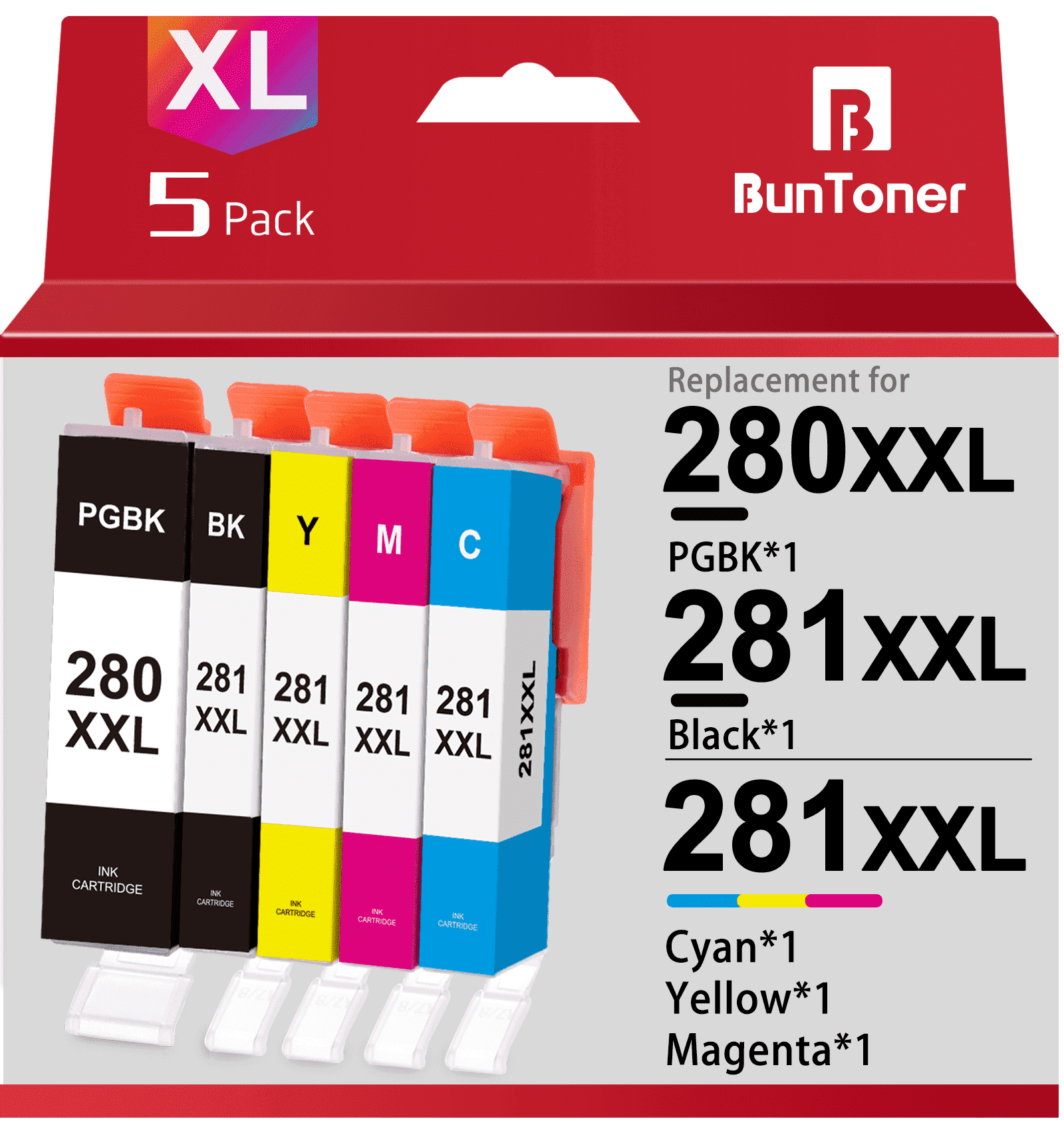 Canon 280 & 281 XXL Ink Cartridges for TR7520 TR8520 TS8300 TS6120 ...