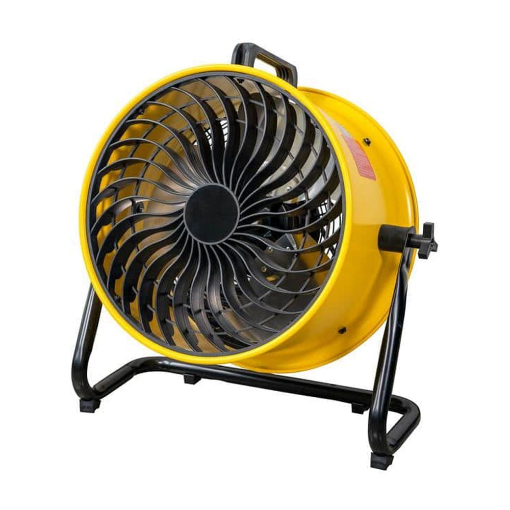 2800 CFM 16 in. High Velocity Turbo Floor Fan with 1/4 HP Motor, Straight Airflow Multi-Purpose ...