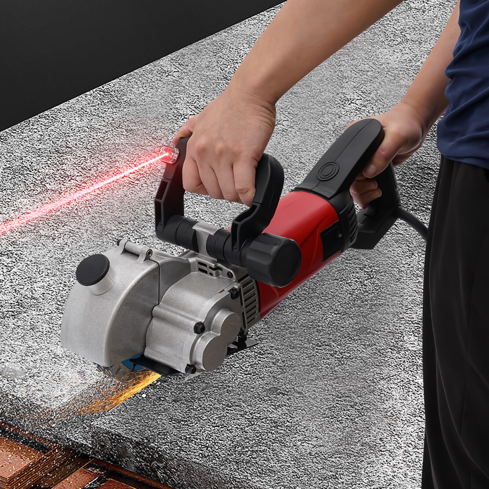 2800W 220V Electric Wall Groove Cutting Machine Wall Slotting Chaser ...