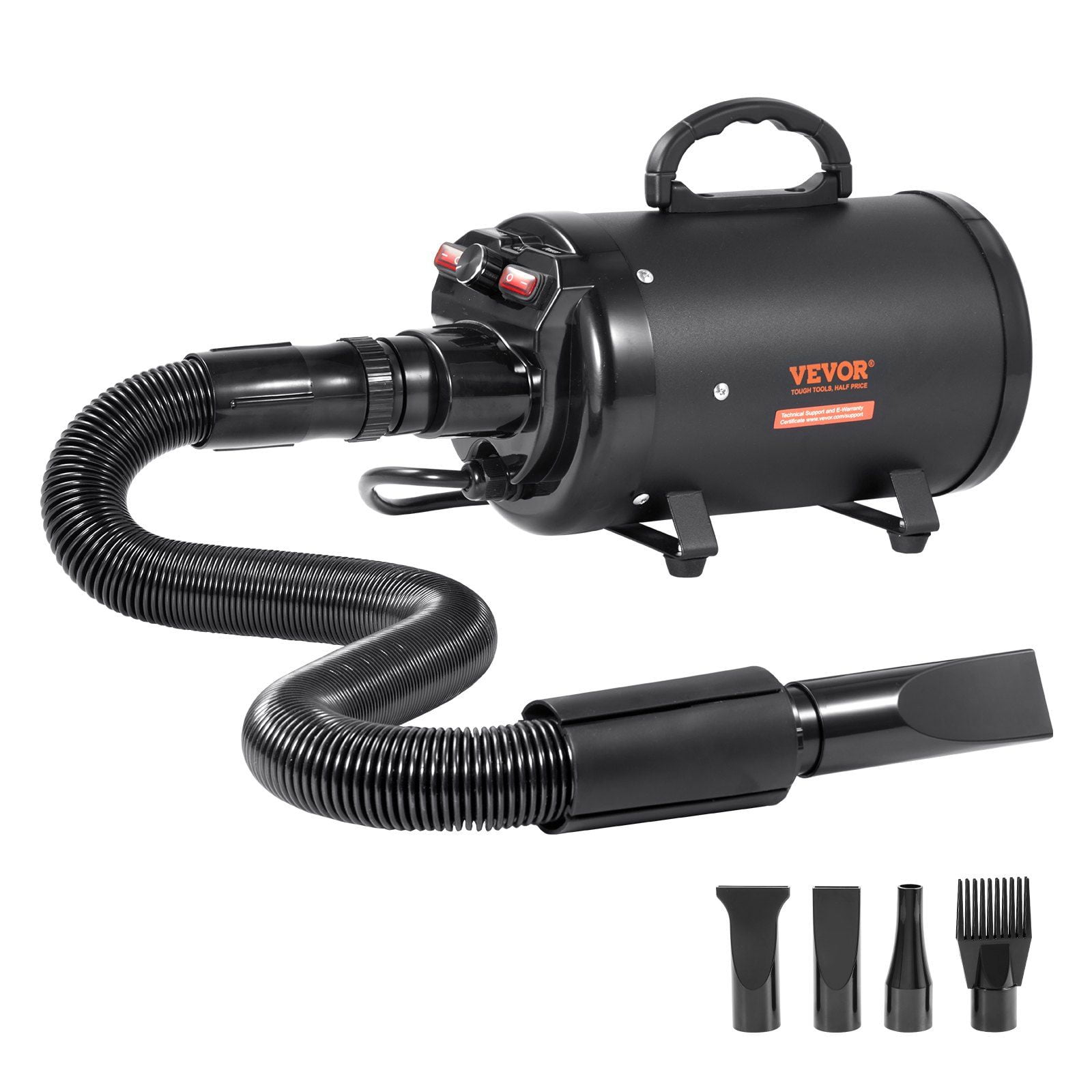 2800W Dog Dryer, 4.3HP Pet Grooming Blow Dryer with Adjustable Speed ...