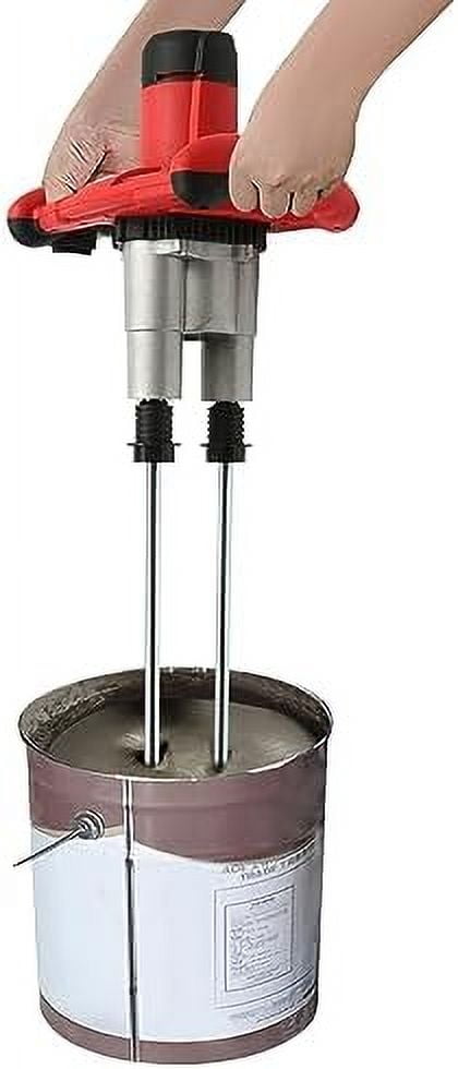 2800W Electric Paint and Mortar Stirrer,Dual Paddle Cement Mortar Mixer ...