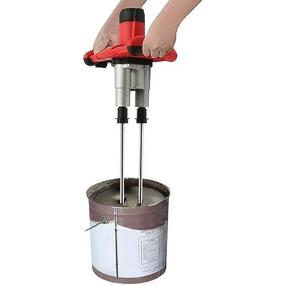 2800W Electric Paint and Mortar Stirrer,Dual Paddle Cement Mortar Mixer ...