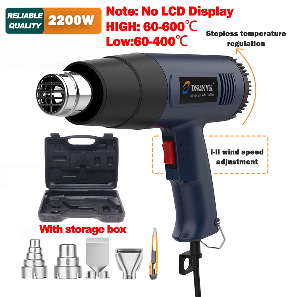 2800W Heat Gun 220V Industrial Electric Hot Air Gun Digital Display Car Film Heat Gun Air Dryer ...
