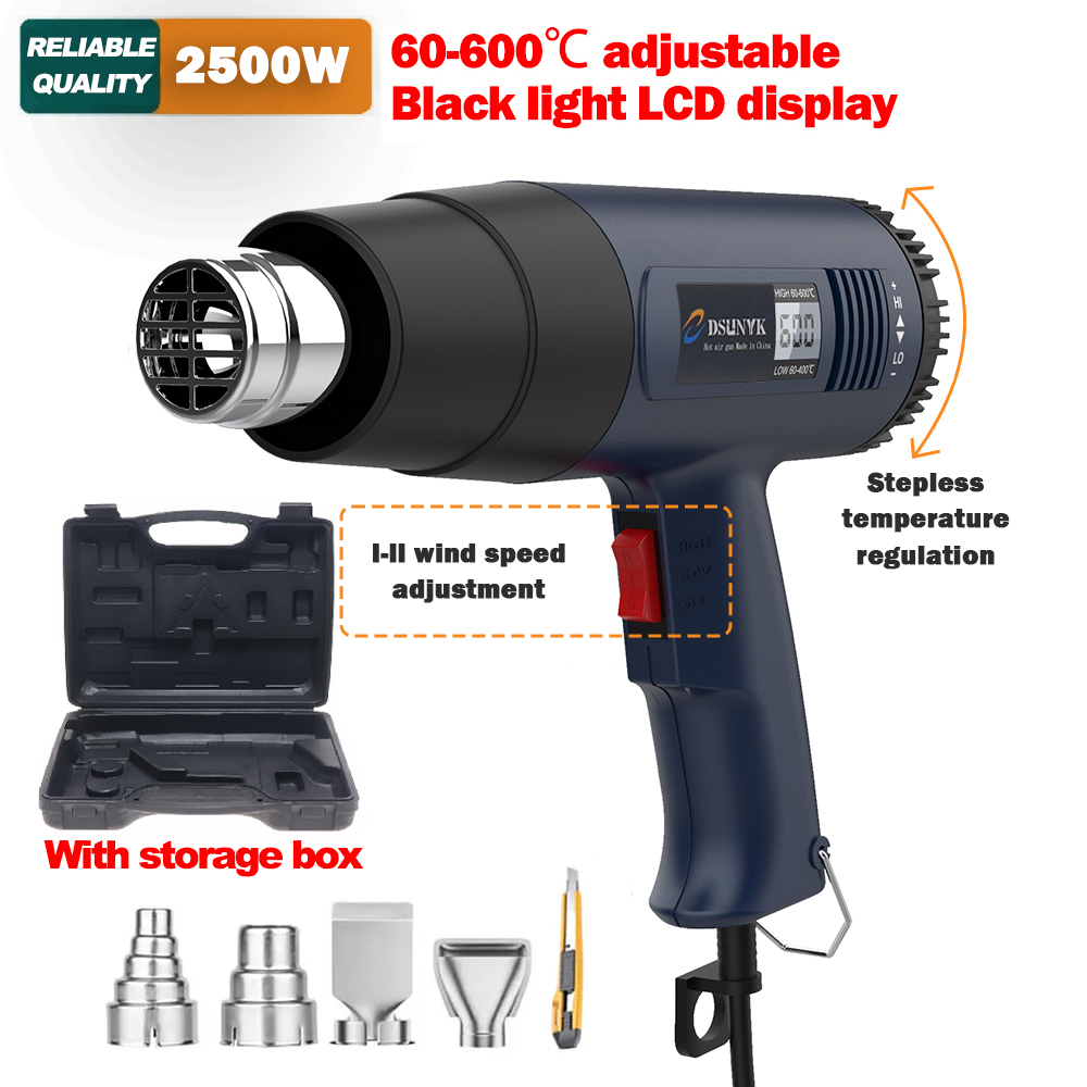 2800W Heat Gun 220V Industrial Electric Hot Air Gun Digital Display Car ...