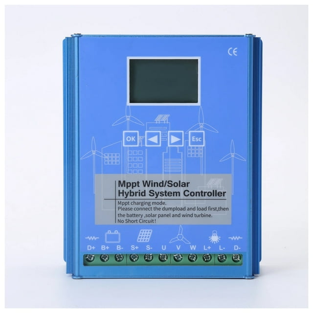 2800W MPPT Wind Solar Hybrid Controller Boost Charr 12V 24V 48V Free Dump Load - Walmart.com