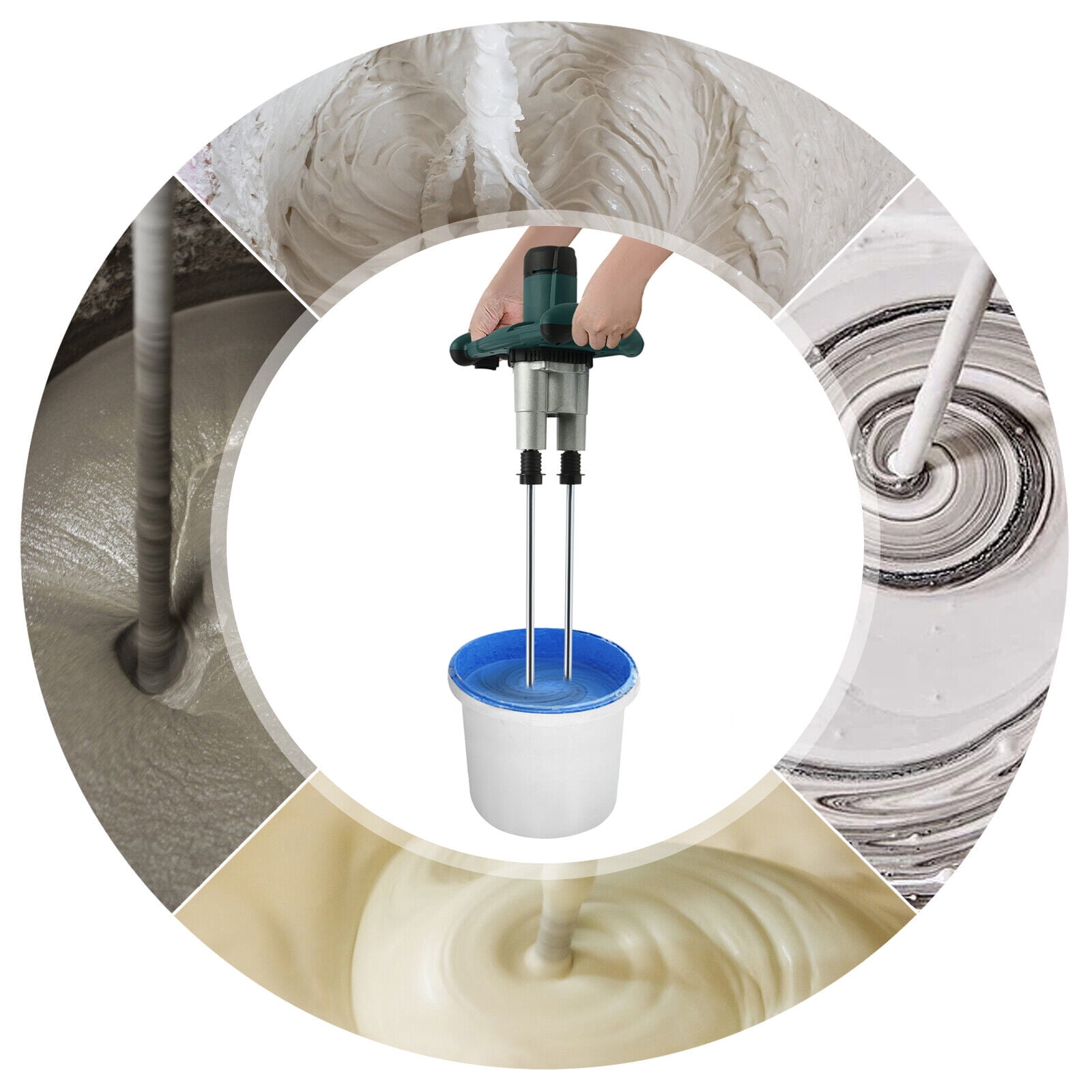 2800W Paint and Mortar Stirrer, Mixer Mortar Stirrer, 2-Gear Concrete ...