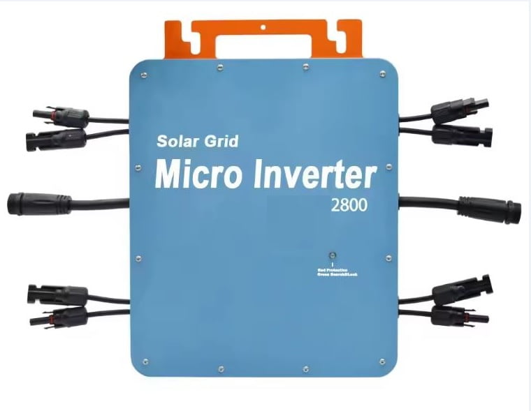 2800W Solar Grid Tie Micro Inverter, 120/240Vac GridOutput, 18-60Vdc ...