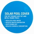 28013E Solar Pool Cover for 15ft Round Easy Set and Metal Frame Pools ...
