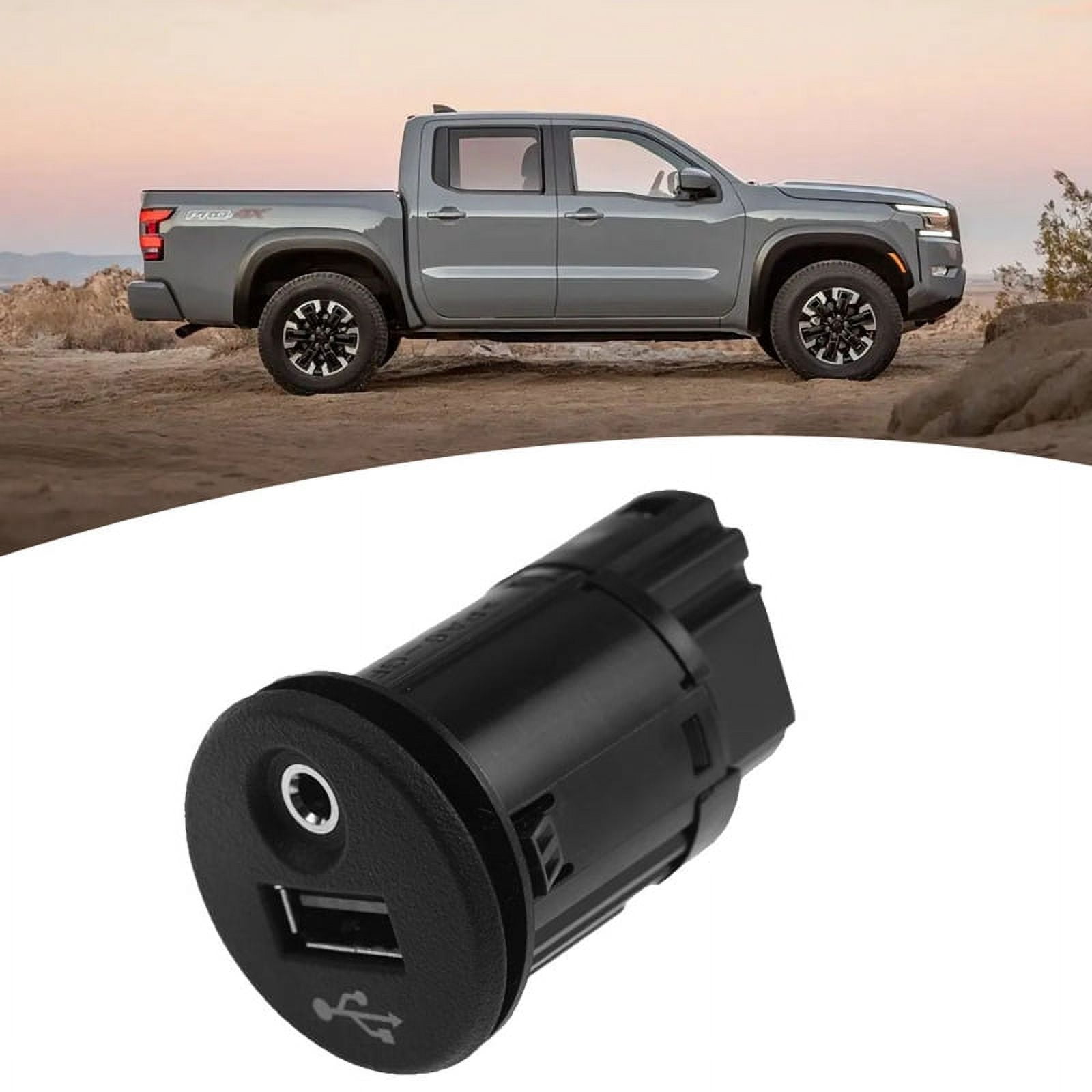 28023-BH00C Car AUX Port Adapter USB Auxiliary Plug For- Frontier 2011 ...