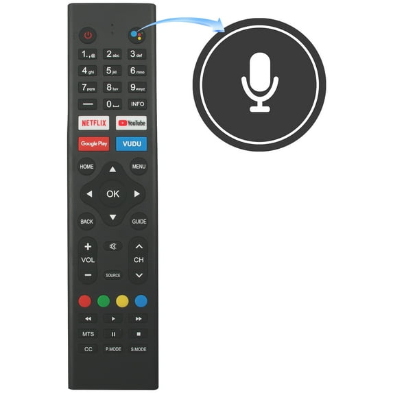 280401010470 Voice Replaced Remote Control for Sceptre Android Smart 4K ...
