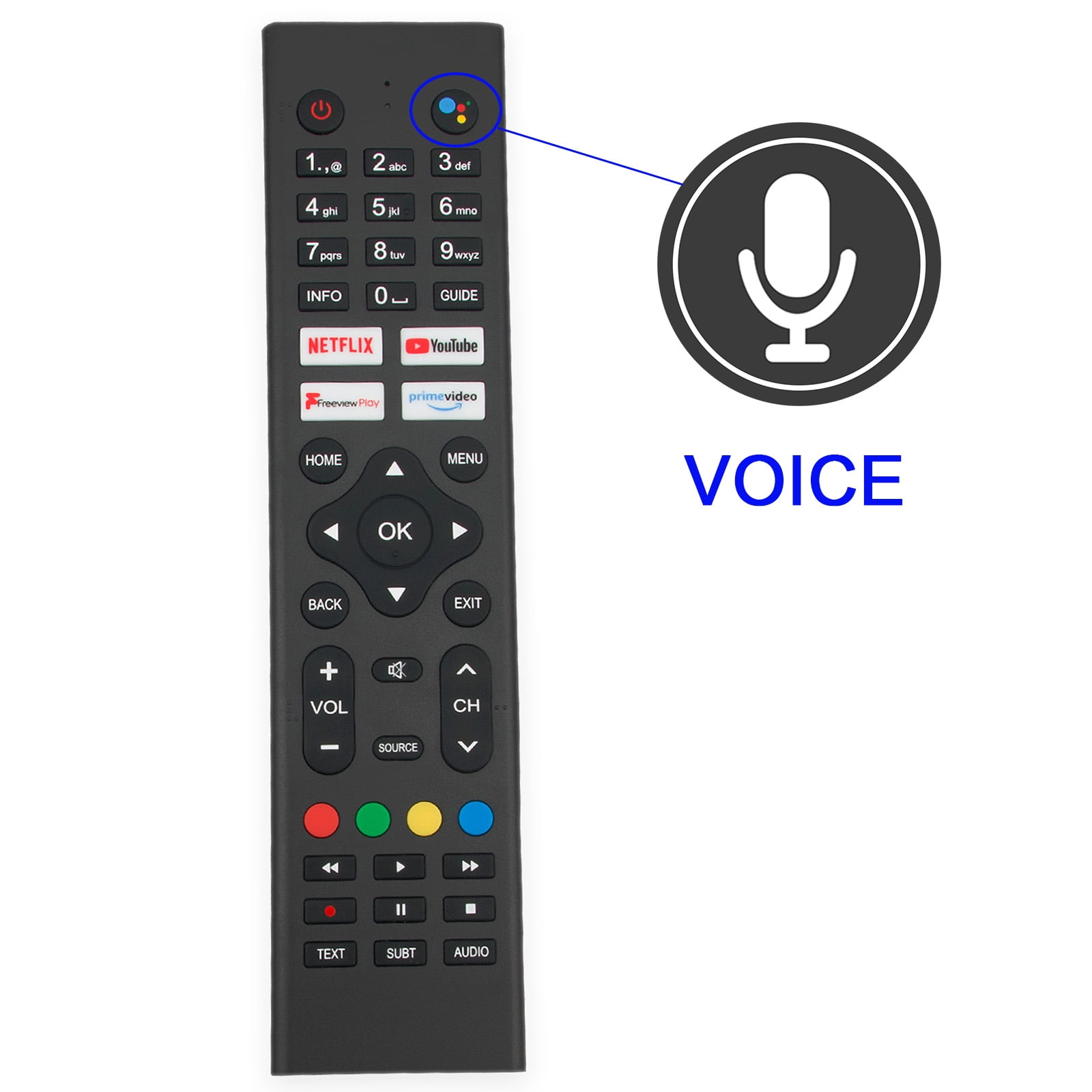280401011330 Replacement Voice Remote Fit for RCA TV RTA3201 RTA4302 ...
