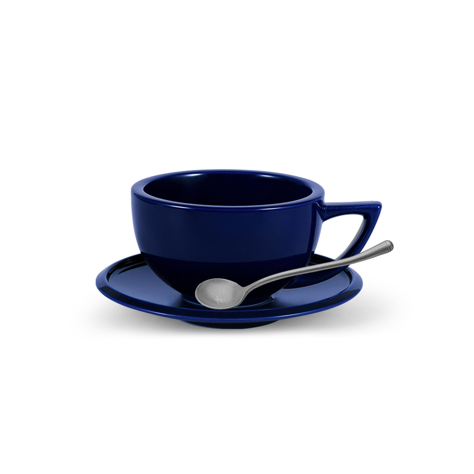 280ML Ceramic Coffee Cup Porcelain Espresso Mugs Set with Saucer Spoon ...