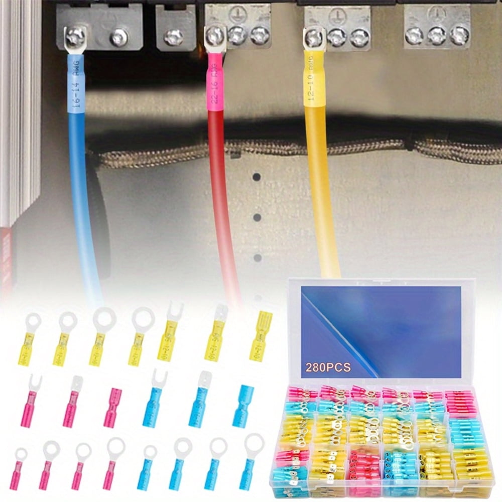 280PCS Marine Grade Heat Shrink Wire Connectors-Electrical Connectors ...