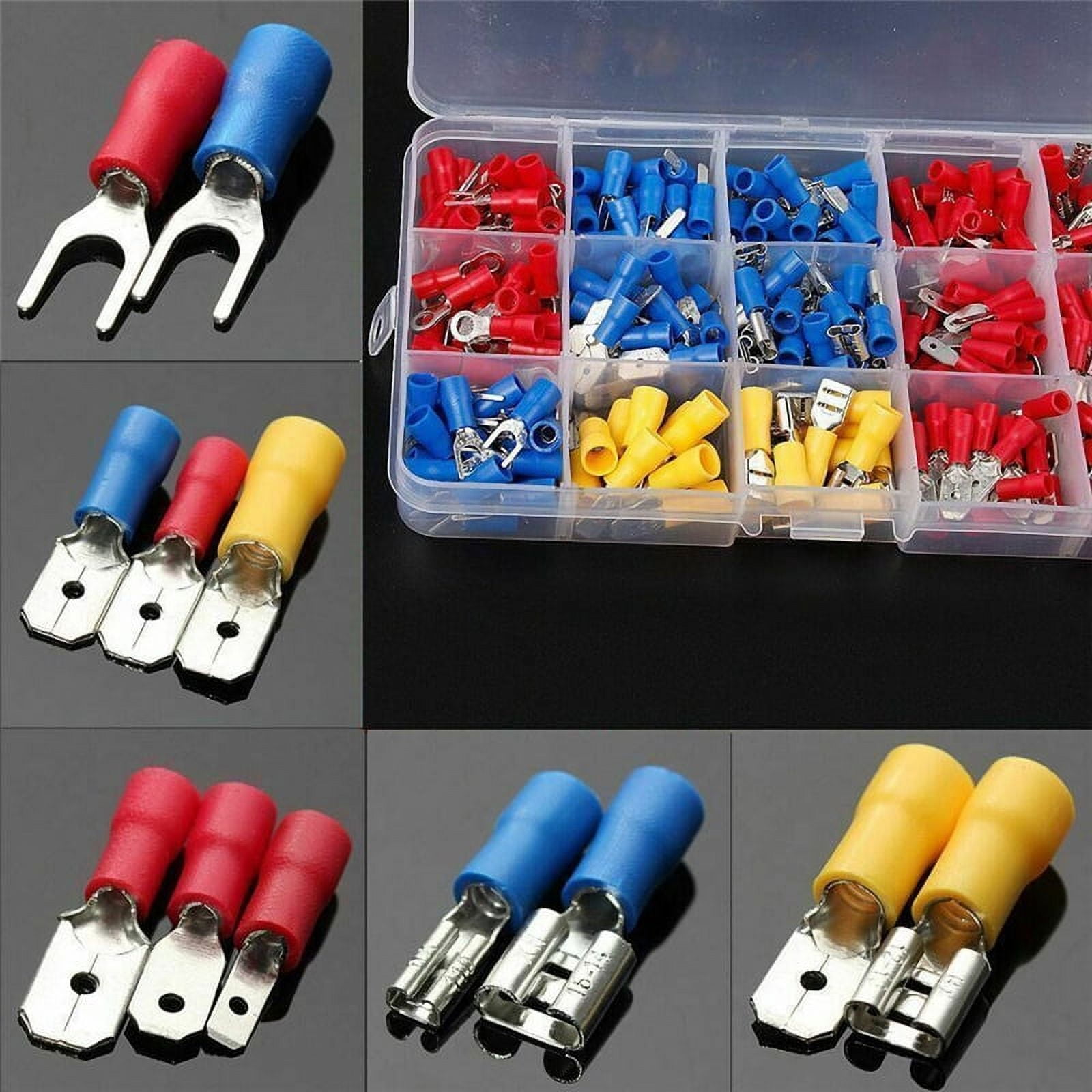 280Pcs Crimp Terminal Connector Sleeves, Wire Crimp Pin Terminals ...