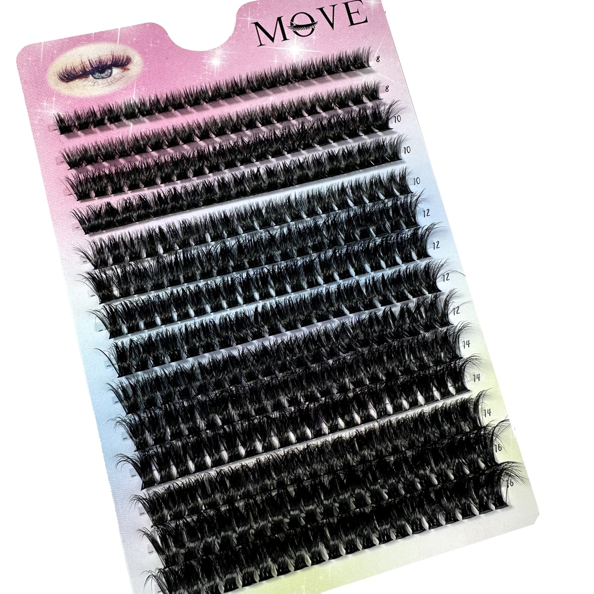 280Ps DIY 5D Fluffy Lash Clusters 80D Thick Eyelash Clusters D Curl ...