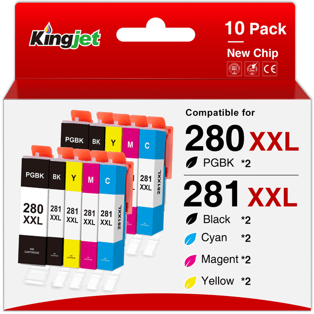 280XXL Ink Cartridge for Canon Ink 280 and 281 for PIXMA TR8520 TR7520 ...