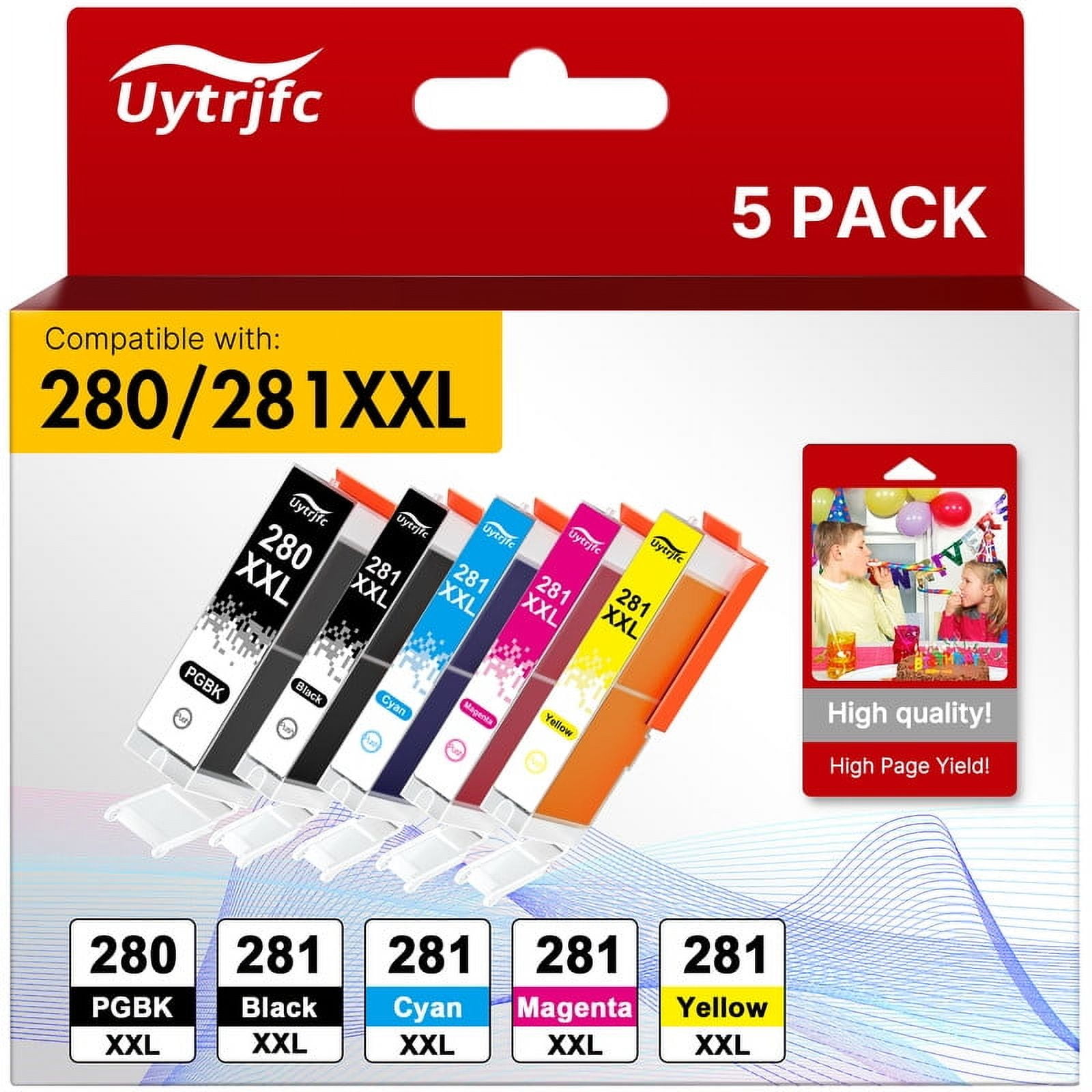 280XXL 281XXL Ink Cartridges Compatible for Canon 280 281 ink PGI ...