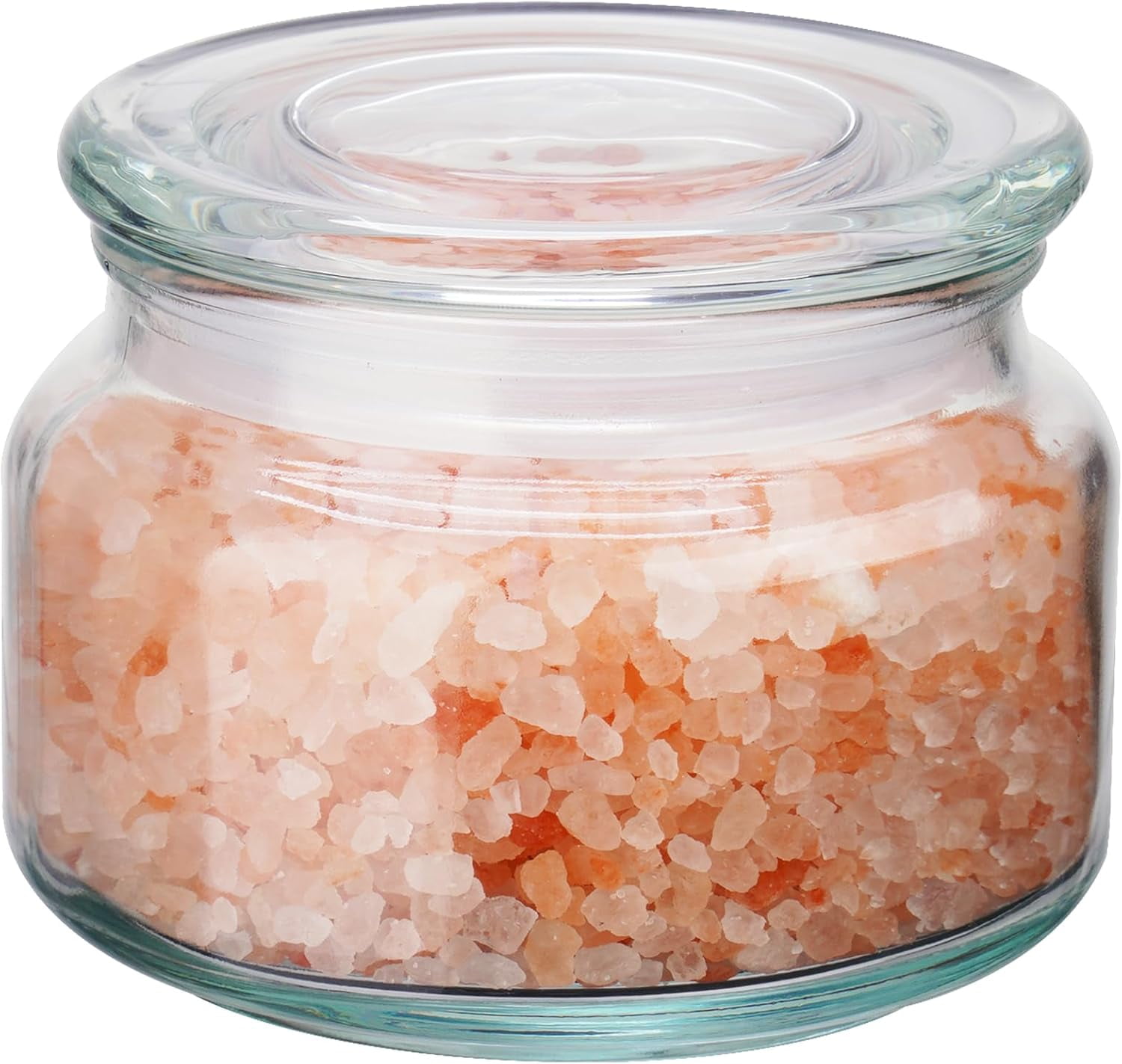 280ml Glass Salt Cellar with Airtight Sealing Lid, Wide Mouth Spice Jar ...