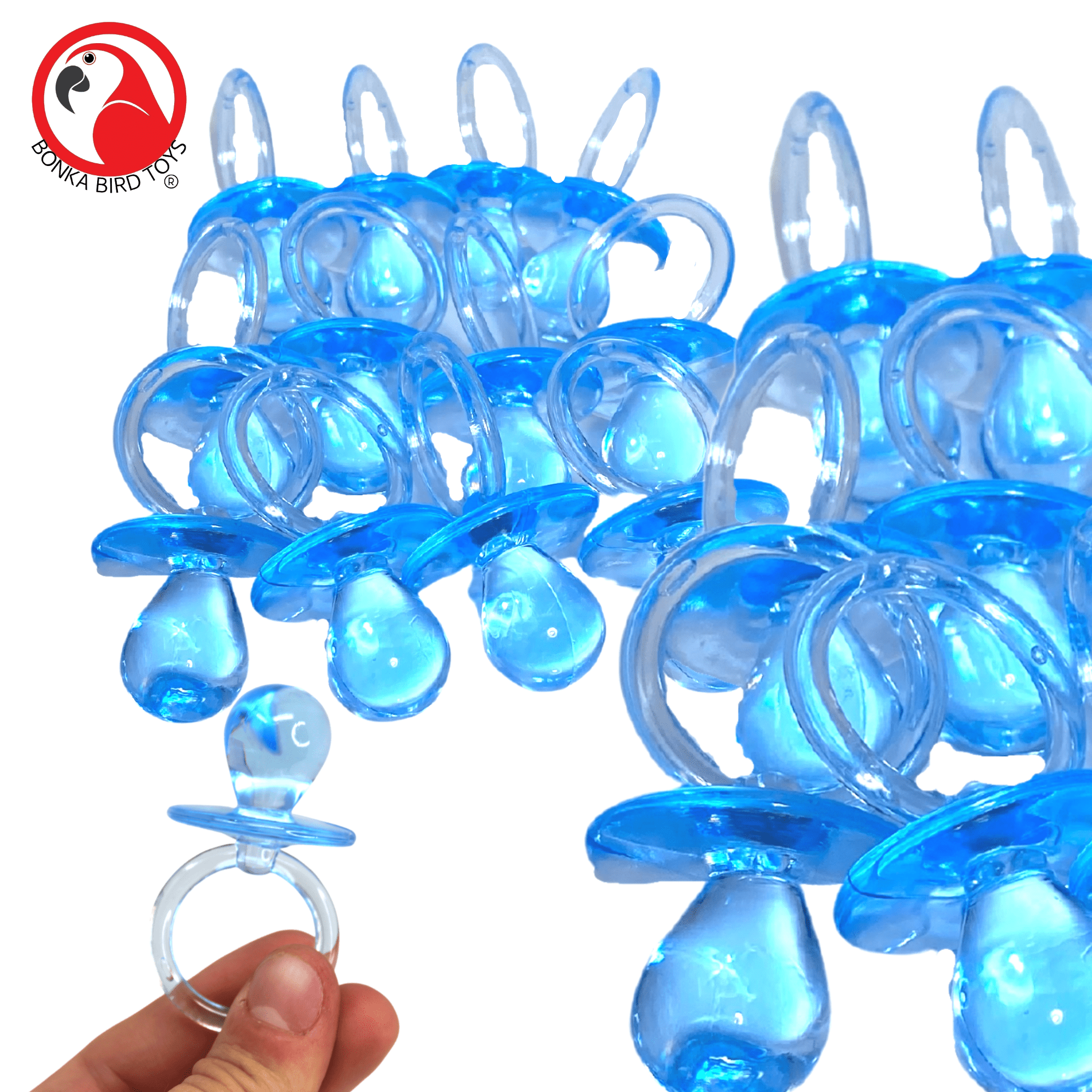 2825 Pk12 Large Acrylic Pacifiers (Blue) - Walmart.com