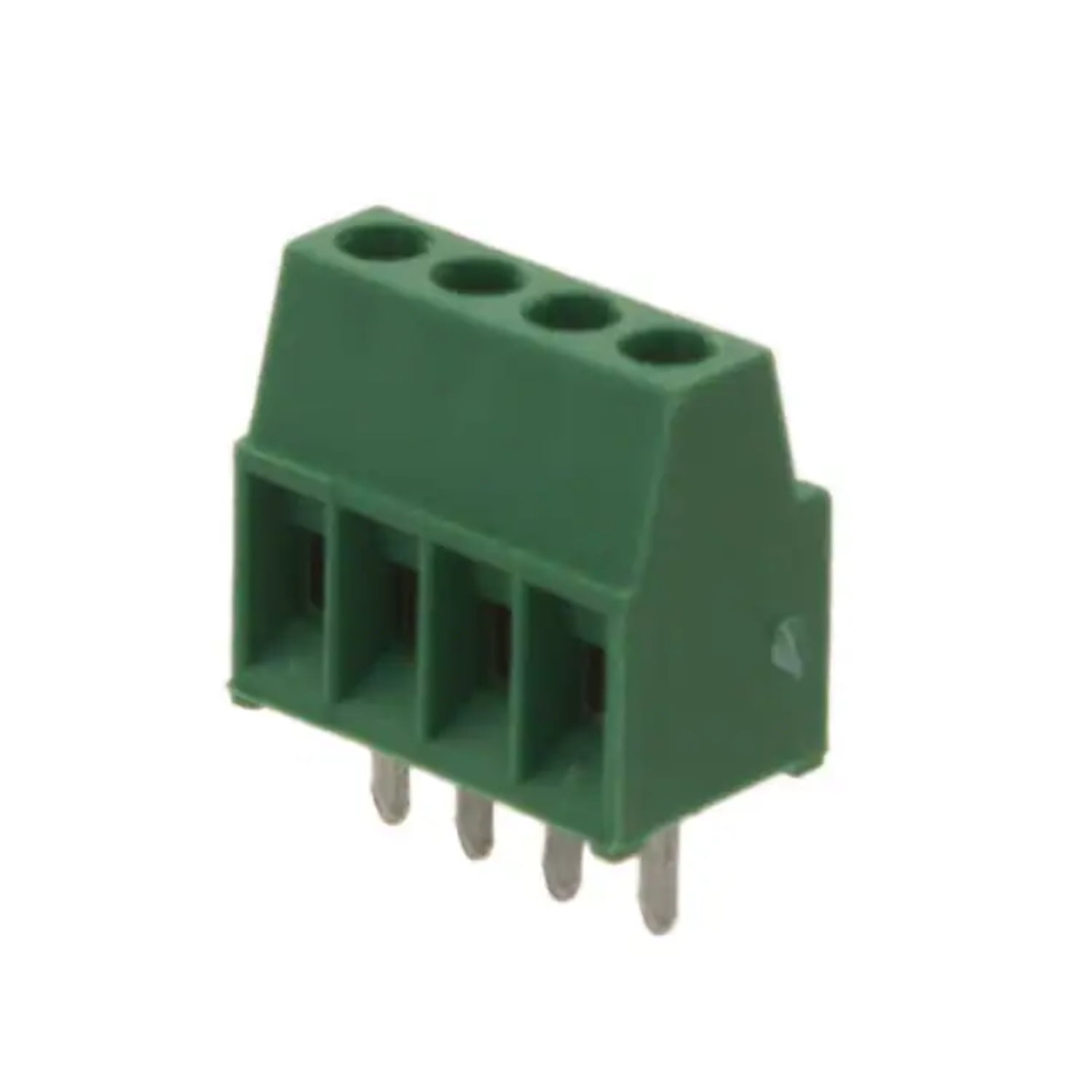 282834-4 Fixed Terminal Blocks 4 Position 2.54mm PCB Horizontal Through ...