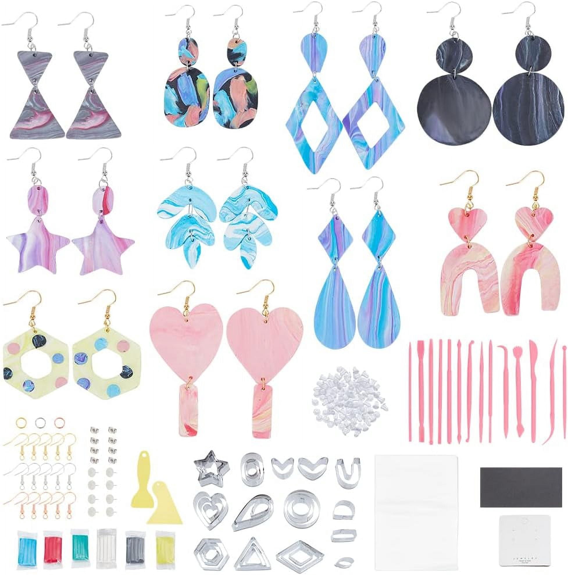 283 Pcs Polymer Clay Earring Making Kit Polymer Clay Cutters Set ...
