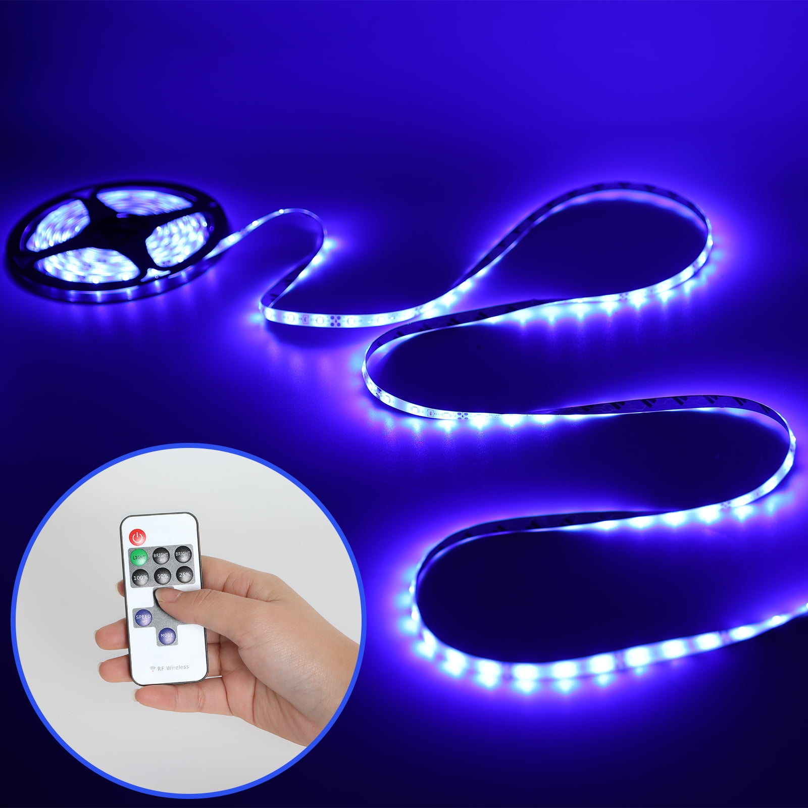 2835 16.4ft Blue LED Boat Light Strip Waterproof Yacht Marine Deck Bow ...